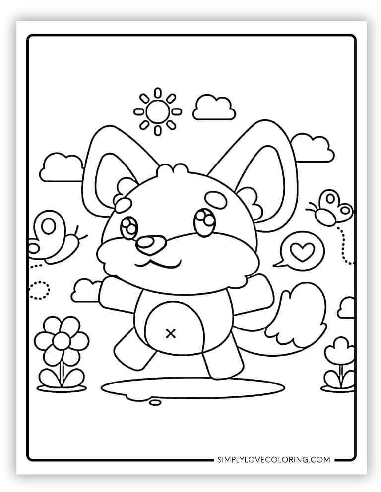 31 Cute Fox Coloring Pages (Free PDF Printables) - Simply Love Coloring