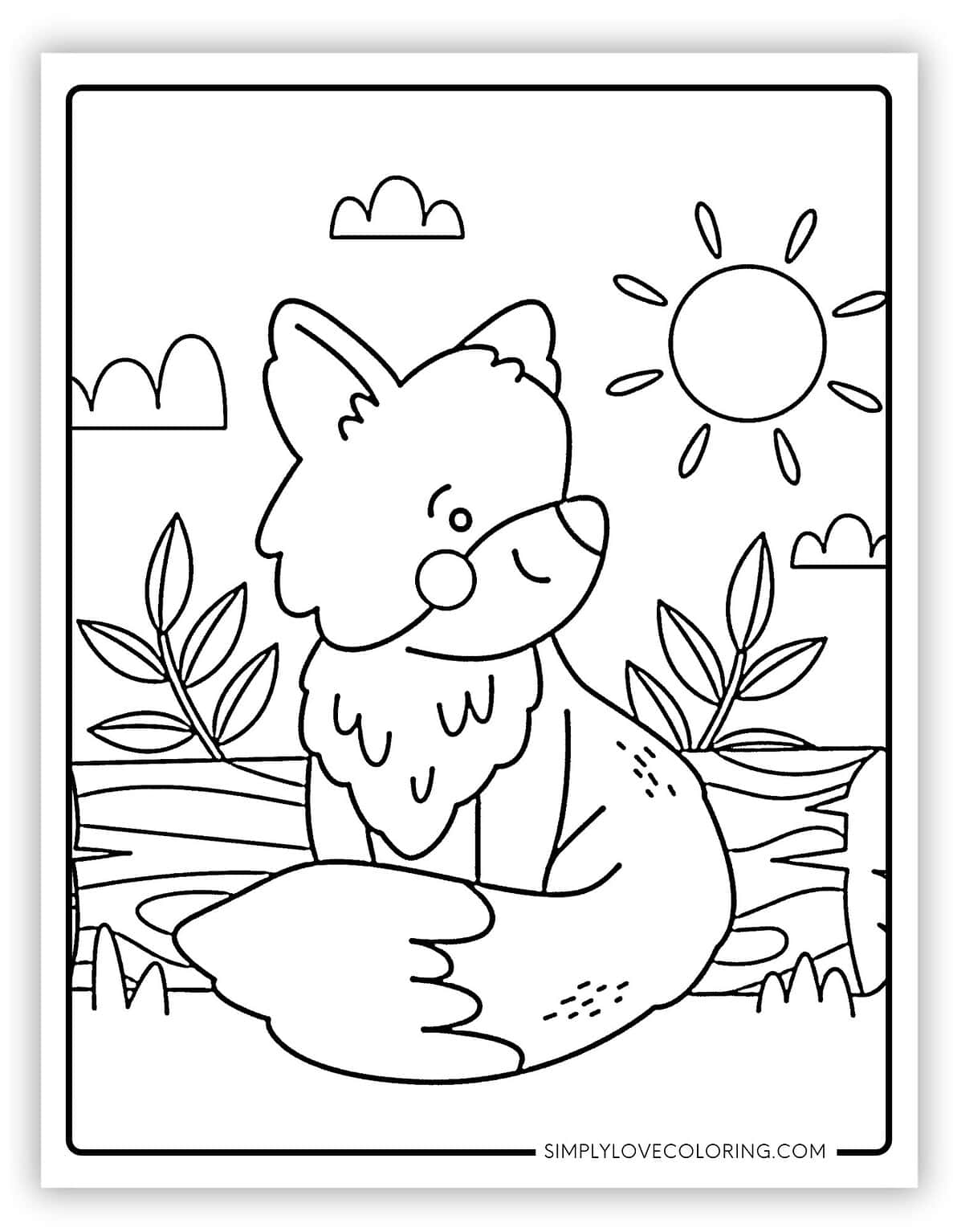 31 Cute Fox Coloring Pages (Free PDF Printables) - Simply Love Coloring
