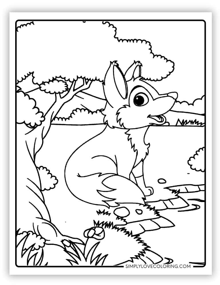 31 Cute Fox Coloring Pages (Free PDF Printables) - Simply Love Coloring