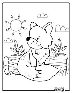 31 Cute Fox Coloring Pages (Free PDF Printables) - Simply Love Coloring