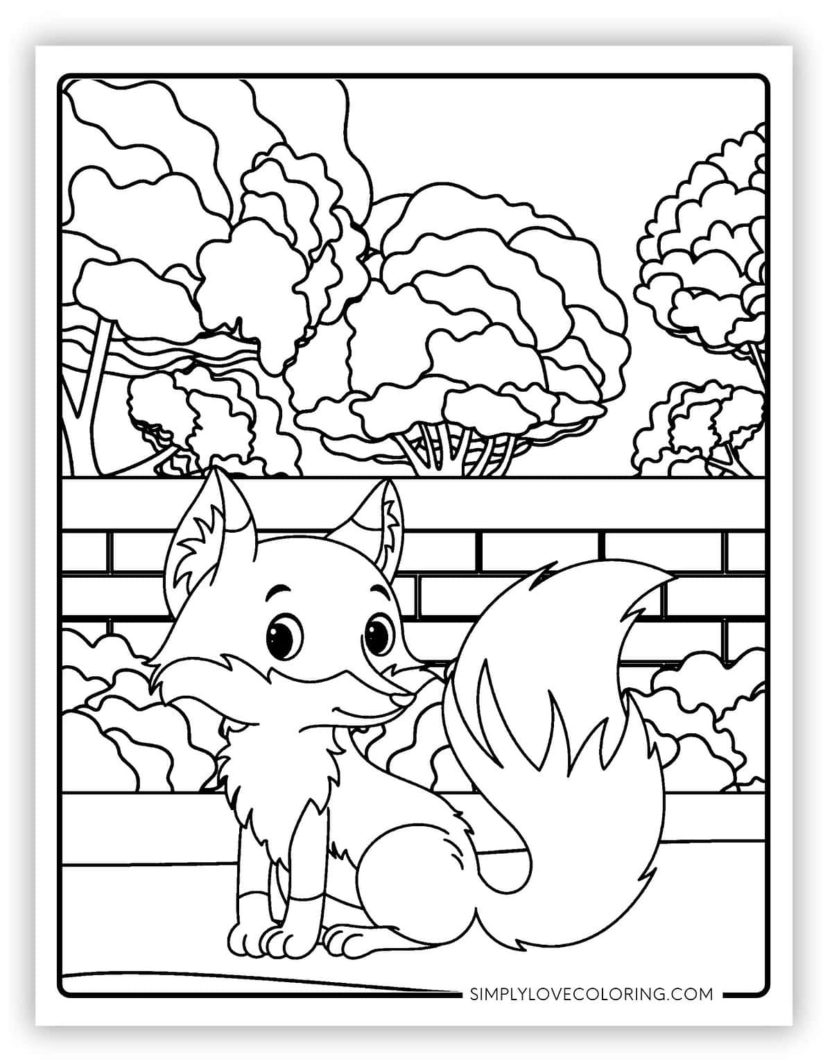 31 Cute Fox Coloring Pages (Free PDF Printables) - Simply Love Coloring