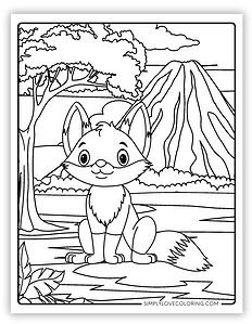 31 Cute Fox Coloring Pages (Free PDF Printables) - Simply Love Coloring