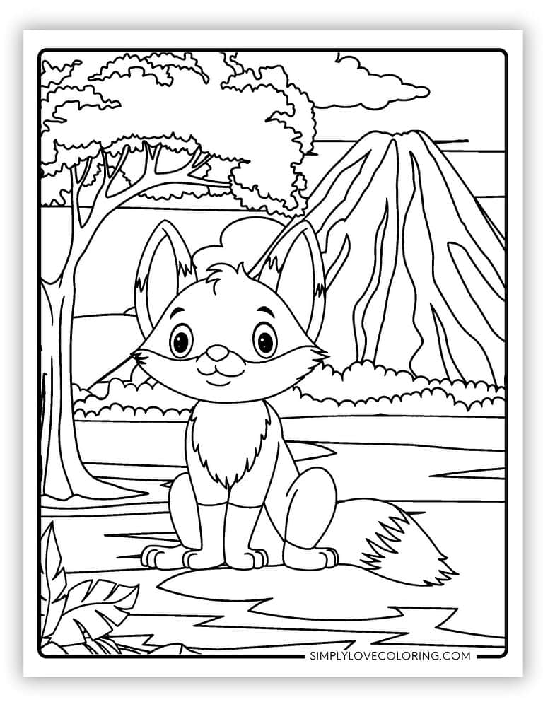 31 Cute Fox Coloring Pages (Free PDF Printables) - Simply Love Coloring