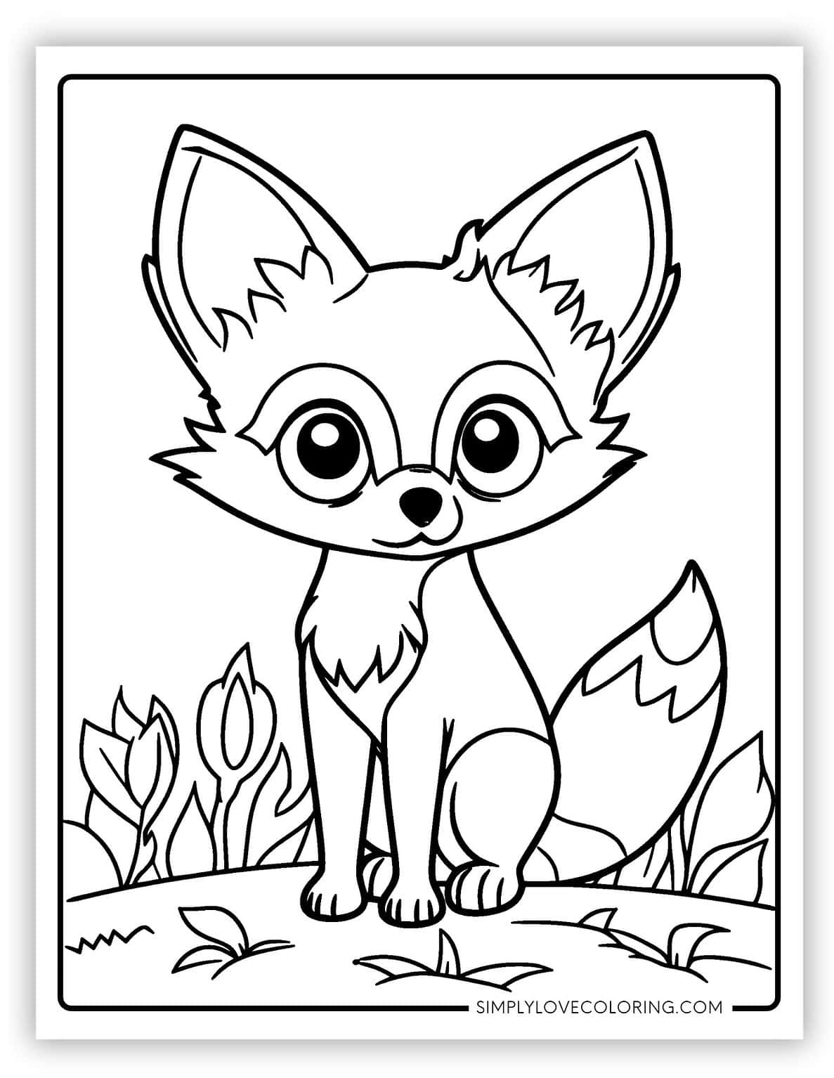 31 Cute Fox Coloring Pages (Free PDF Printables) - Simply Love Coloring