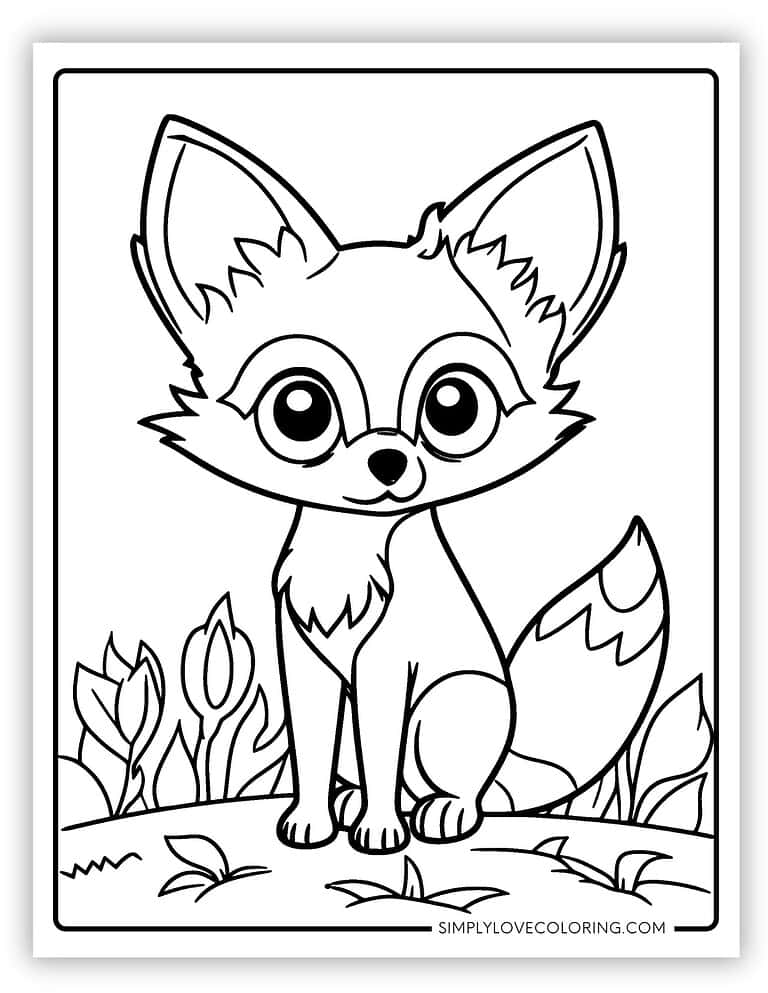 31 Cute Fox Coloring Pages (Free PDF Printables) - Simply Love Coloring