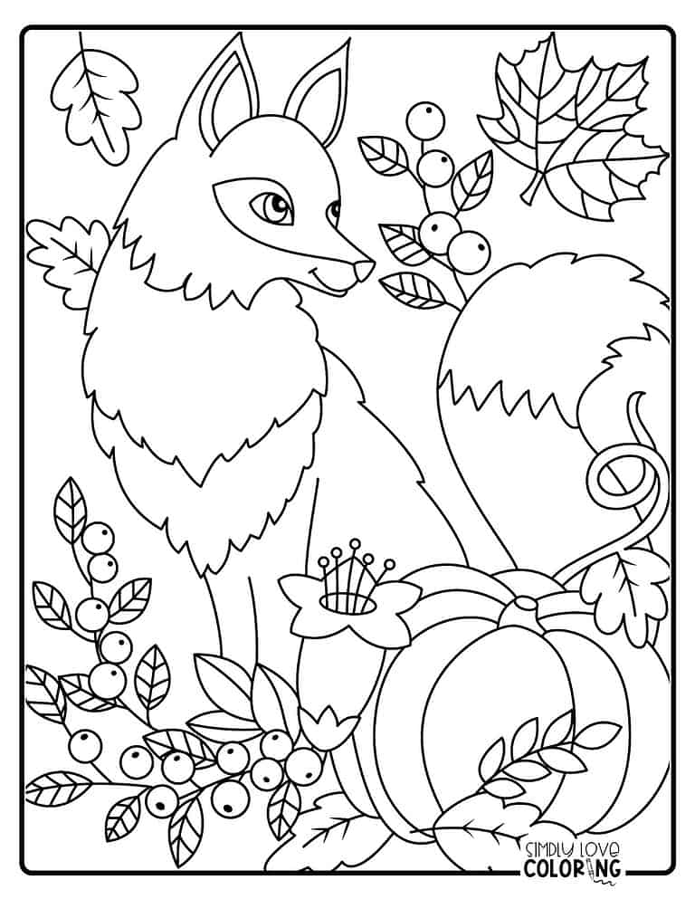 31 Cute Fox Coloring Pages (Free PDF Printables) - Simply Love Coloring