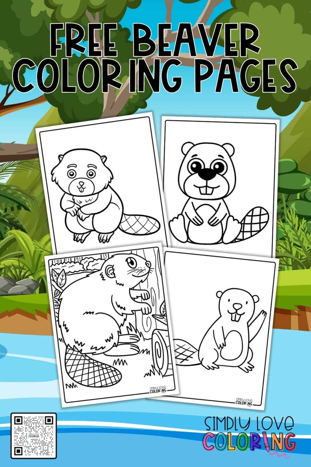 32 Beaver Coloring Pages (Free PDF Printables) - Simply Love Coloring