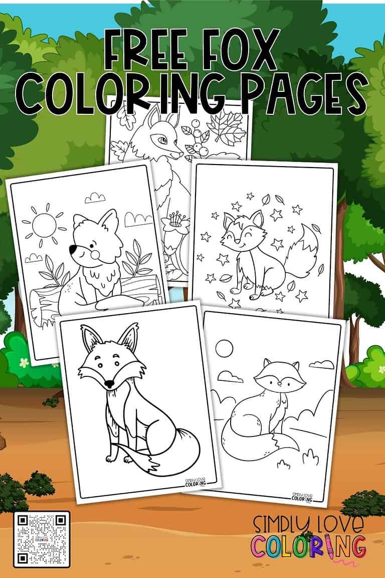 31 Cute Fox Coloring Pages (Free PDF Printables) - Simply Love Coloring
