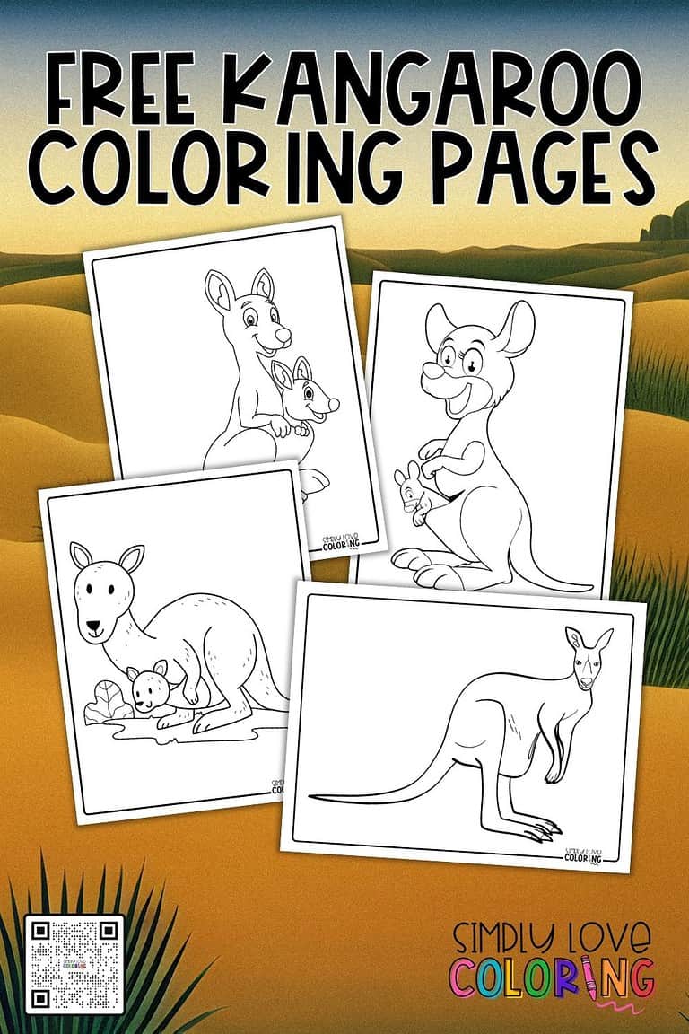 19 Kangaroo Coloring Pages (Free PDF Printables) - Simply Love Coloring