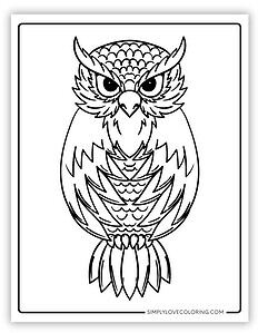 49 Owl Coloring Pages (Free PDF Printables) - Simply Love Coloring