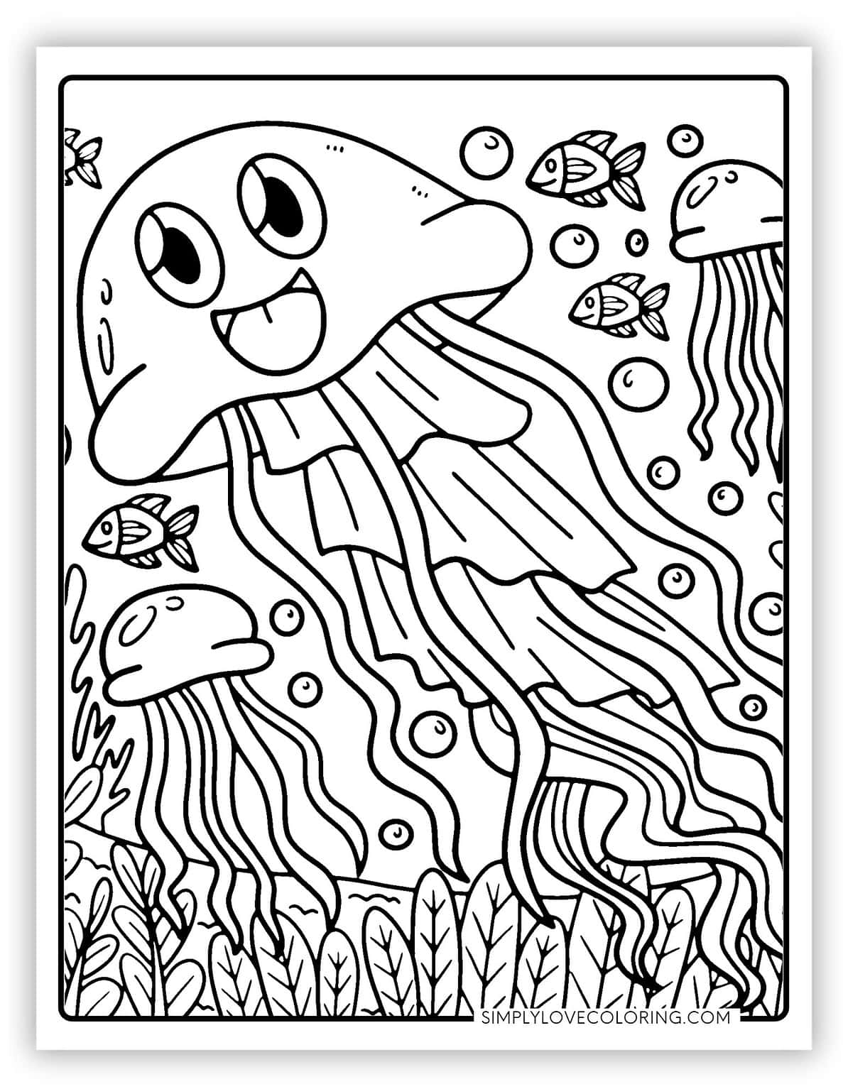 32 Jellyfish Coloring Pages (Free PDF Printables) - Simply Love Coloring