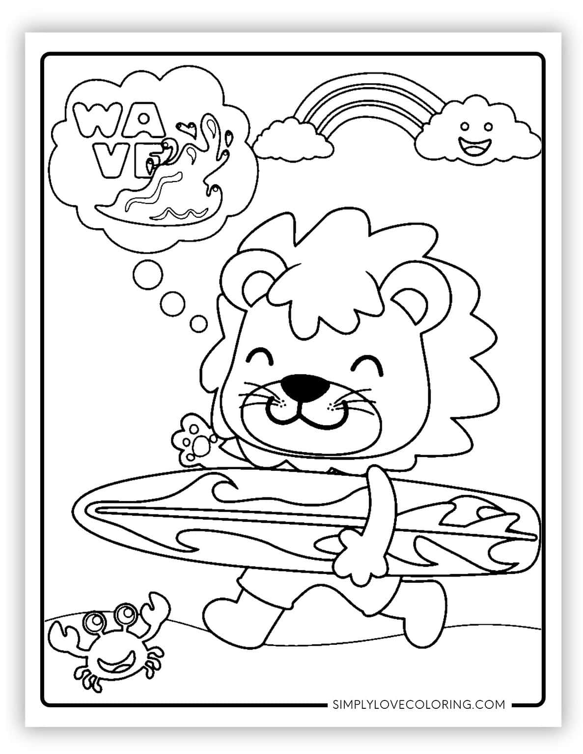 40 Cute Summer Coloring Pages (Free PDF Printables) - Simply Love Coloring