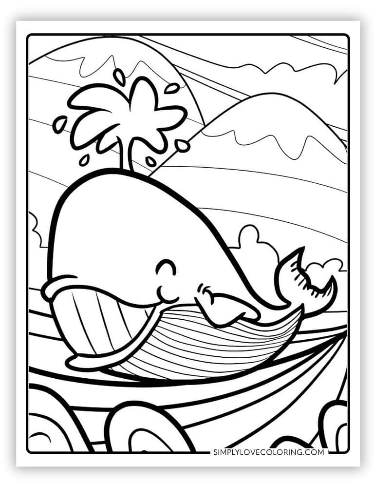 35 Whale Coloring Pages (Free PDF Printables) - Simply Love Coloring