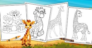 27 Giraffe Coloring Pages (Free PDF Printables) - Simply Love Coloring