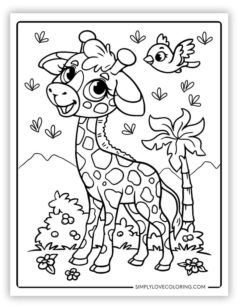 27 Giraffe Coloring Pages (Free PDF Printables) - Simply Love Coloring