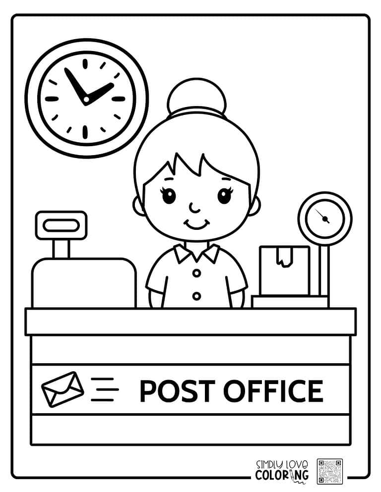 27 Mail Carrier Coloring Pages (Free PDF Printables) - Simply Love Coloring