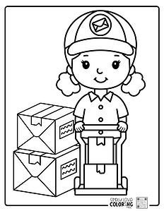 132 Professions Coloring Pages (Free PDF Printables) - Simply Love Coloring