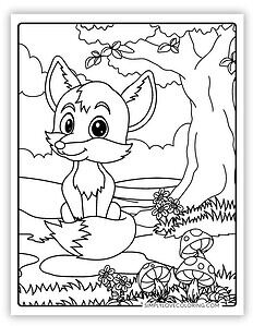 31 Cute Fox Coloring Pages (Free PDF Printables) - Simply Love Coloring