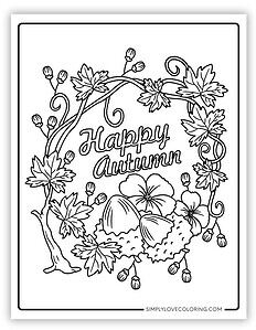 36 Fall Coloring Pages (Free PDF Printables) - Simply Love Coloring