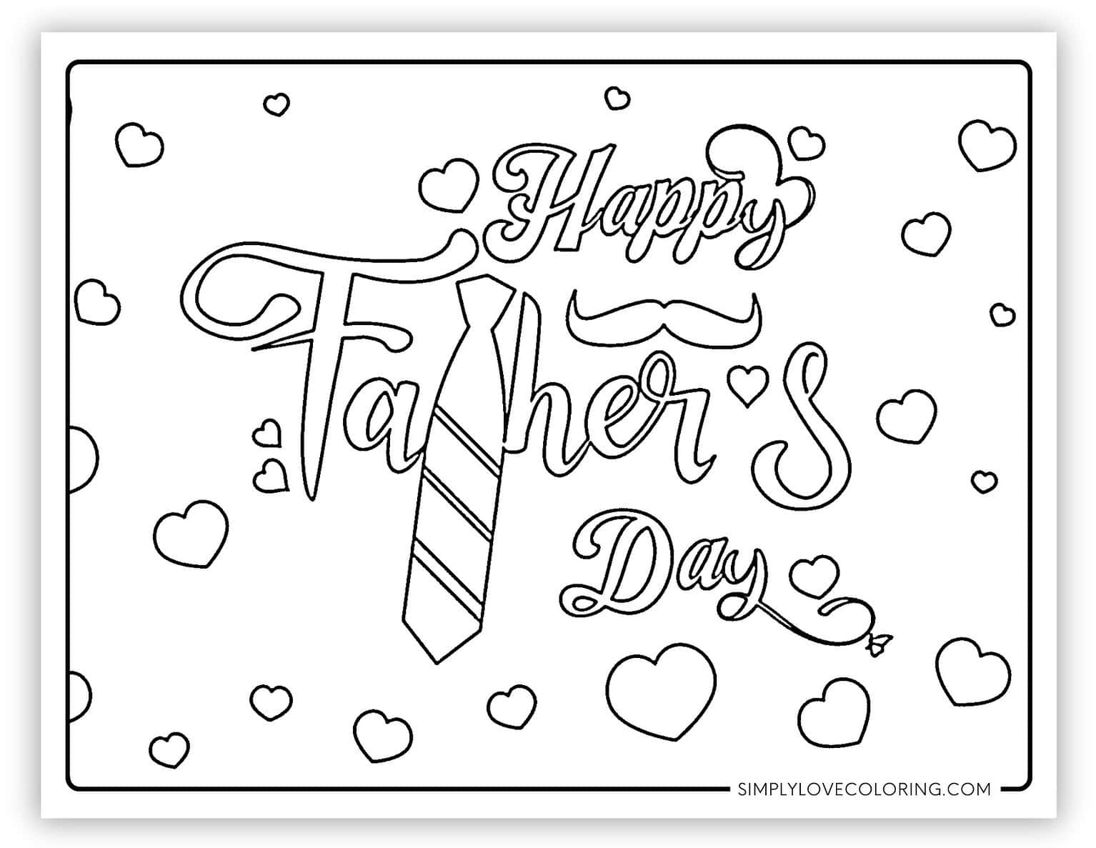 45 Father's Day Coloring Pages (Free PDF Printables) - Simply Love Coloring