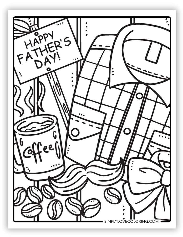 45 Father's Day Coloring Pages (Free PDF Printables) - Simply Love Coloring