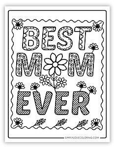 35 Mother's Day Coloring Pages (Free PDF Printables) - Simply Love Coloring