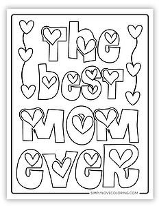 35 Mother's Day Coloring Pages (Free PDF Printables) - Simply Love Coloring