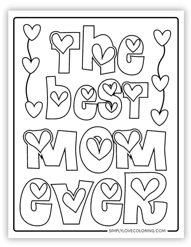 35 Mother's Day Coloring Pages (Free PDF Printables) - Simply Love Coloring