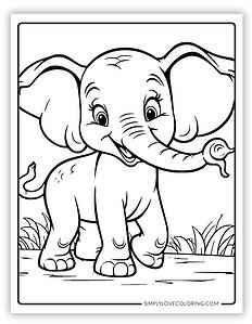 35 Elephant Coloring Pages (Free PDF Printables) - Simply Love Coloring
