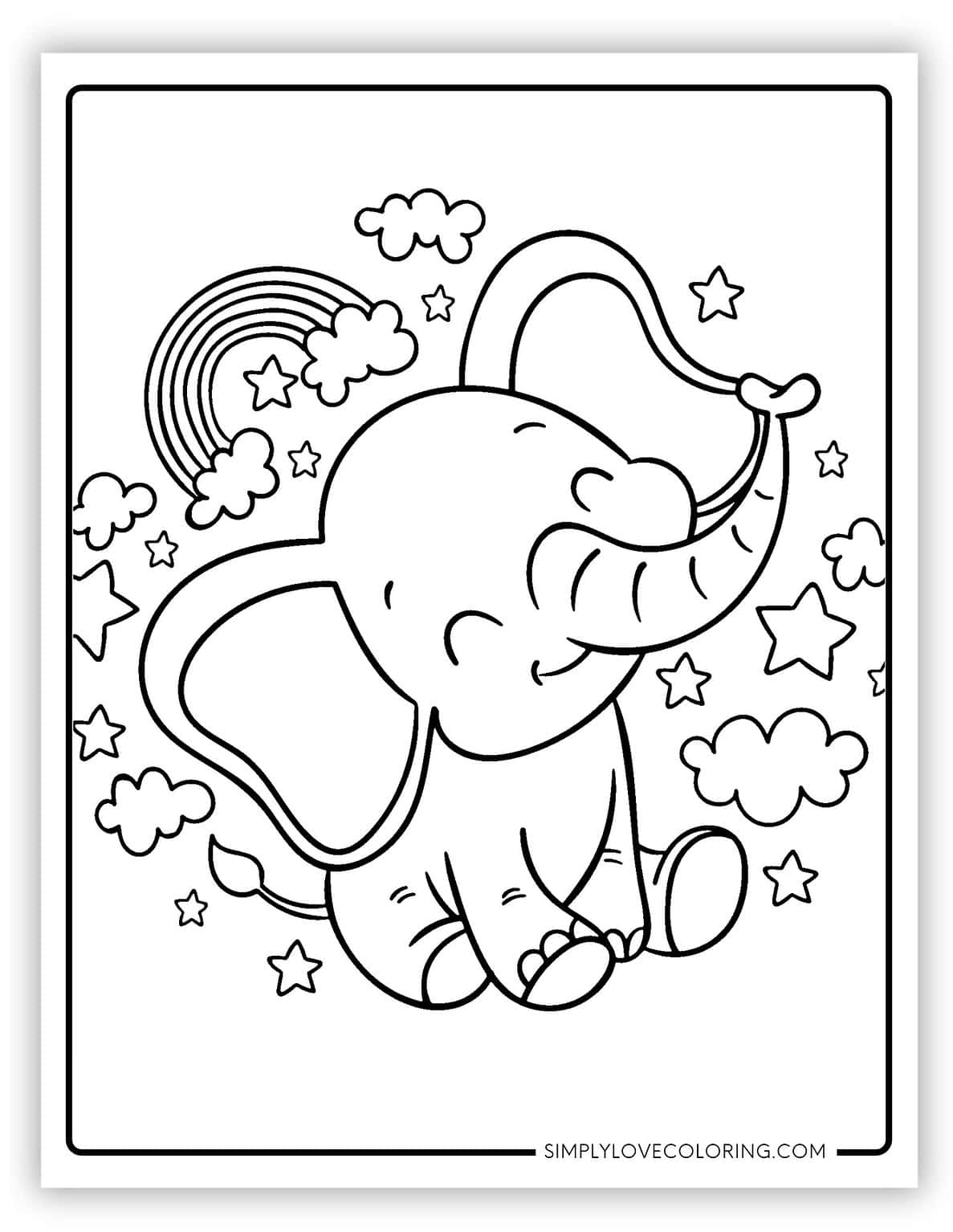 35 Elephant Coloring Pages (Free PDF Printables) - Simply Love Coloring