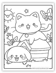 47 Cute Cat Coloring Pages (Free PDF Printables) - Simply Love Coloring