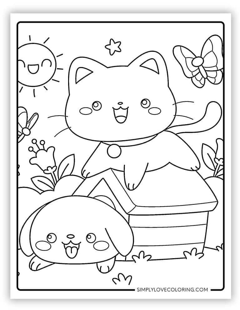 47 Cute Cat Coloring Pages (Free PDF Printables) - Simply Love Coloring