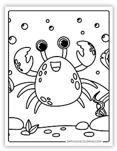 36 Crab Coloring Pages (Free PDF Printables) - Simply Love Coloring