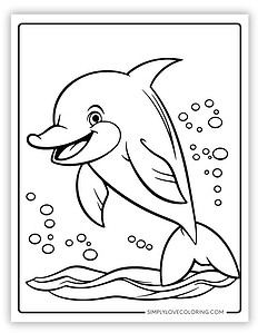 46 Dolphin Coloring Pages (Free PDF Printables) - Simply Love Coloring