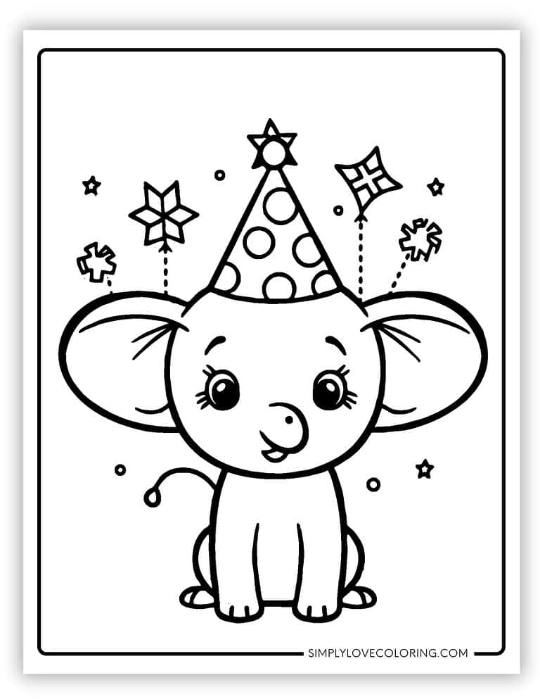 35 Elephant Coloring Pages (Free PDF Printables) - Simply Love Coloring