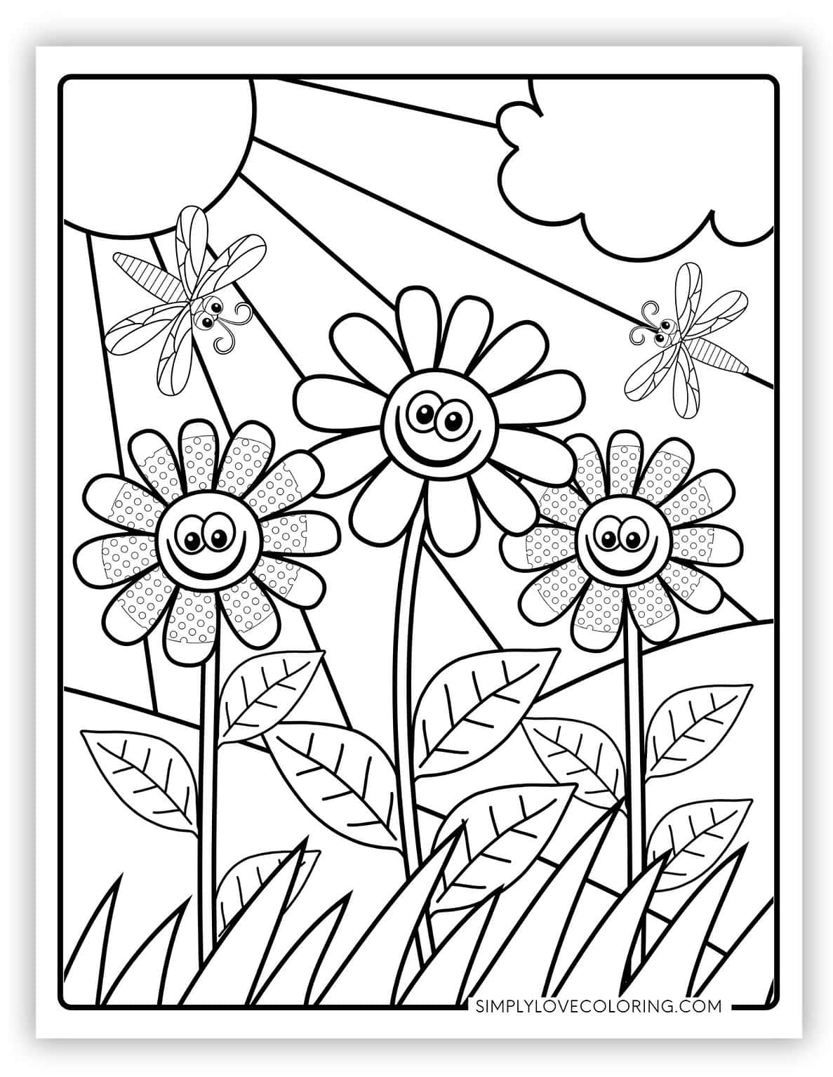 73 Spring Coloring Pages (Free PDF Printables) - Simply Love Coloring