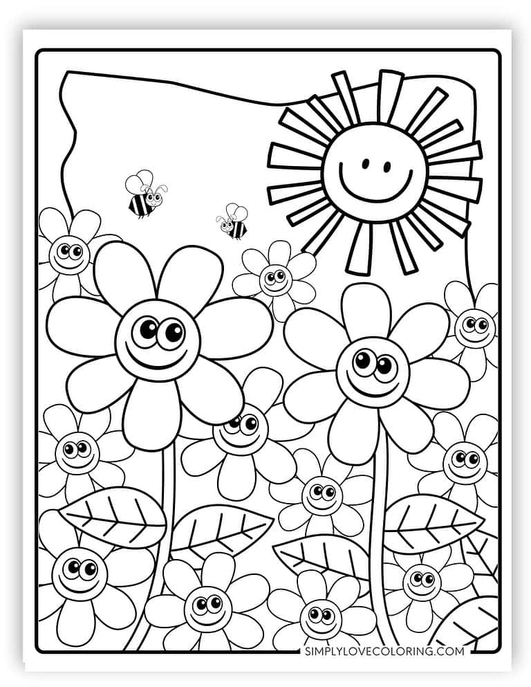 73 Spring Coloring Pages (Free PDF Printables) - Simply Love Coloring