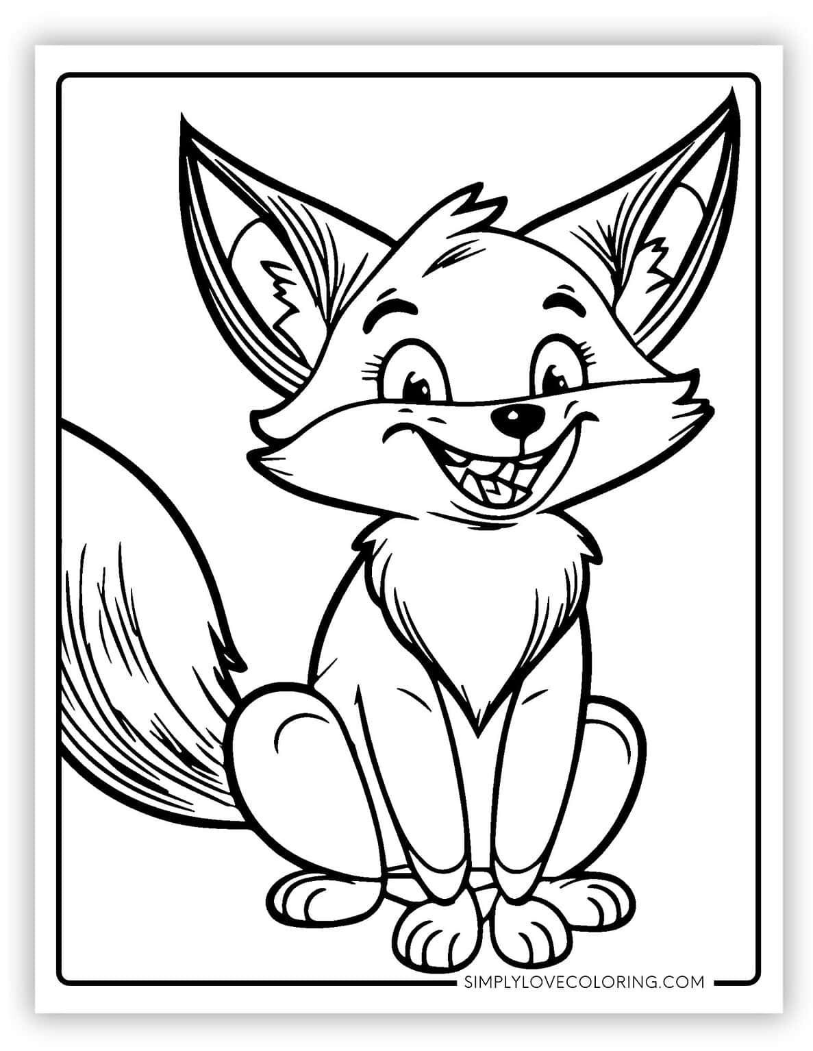31 Cute Fox Coloring Pages (Free PDF Printables) - Simply Love Coloring