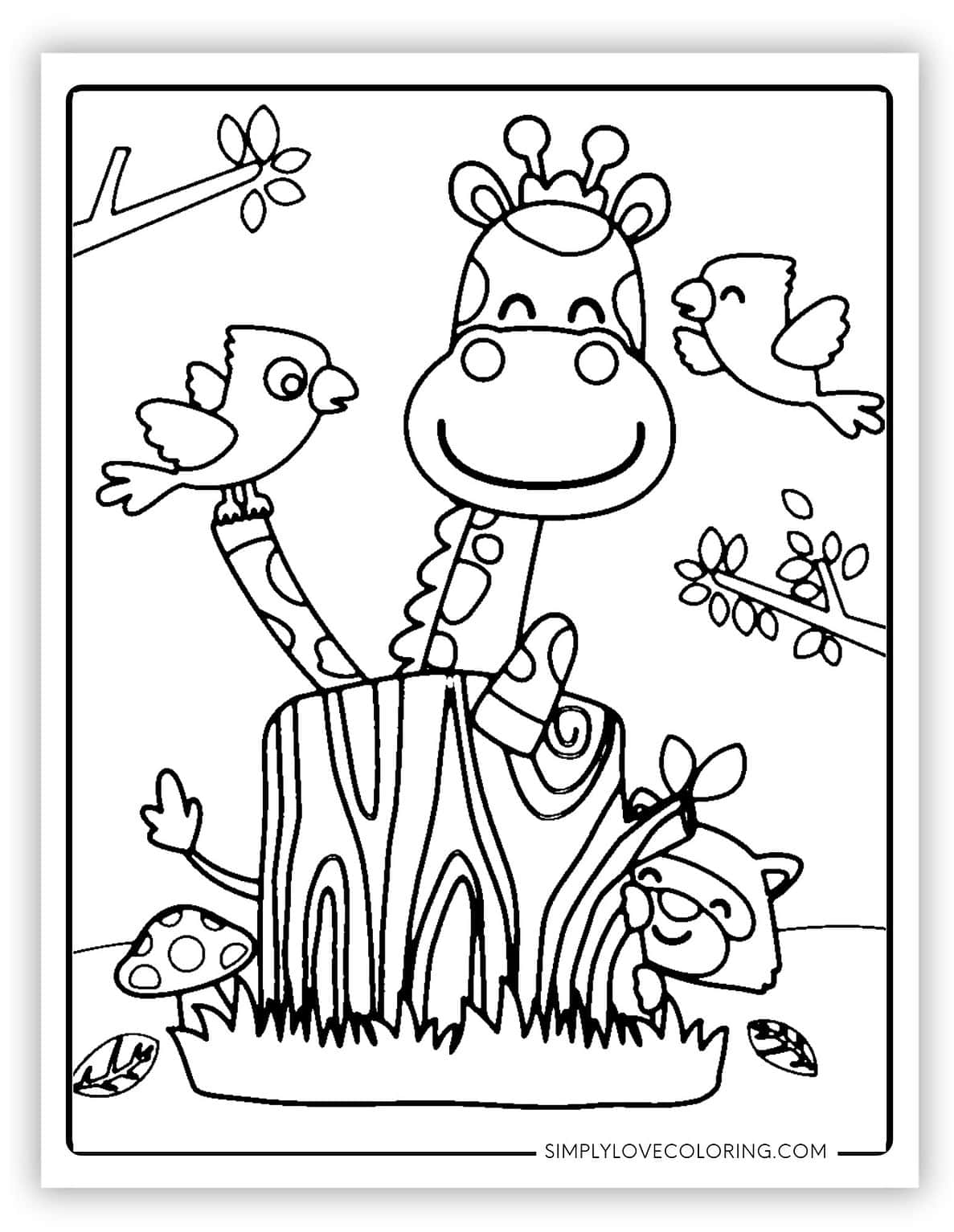 27 Giraffe Coloring Pages (Free PDF Printables) - Simply Love Coloring