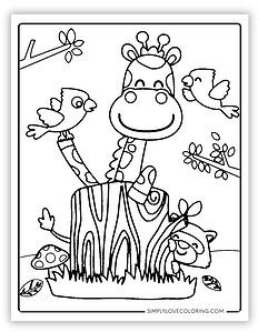 27 Giraffe Coloring Pages (Free PDF Printables) - Simply Love Coloring