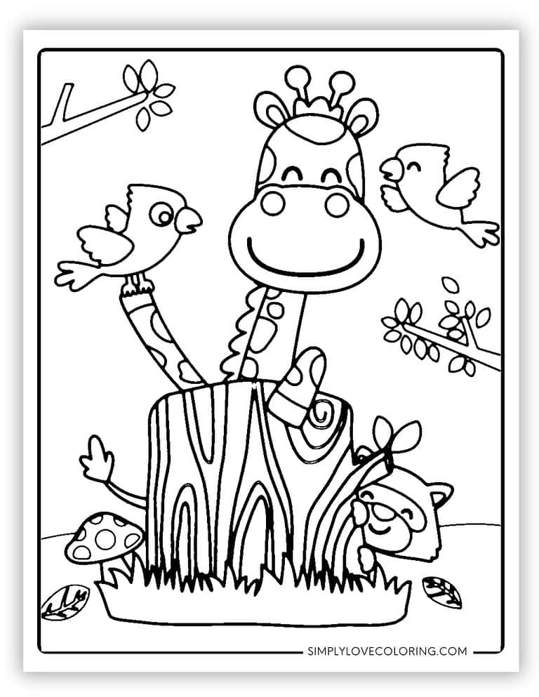 27 Giraffe Coloring Pages (Free PDF Printables) - Simply Love Coloring