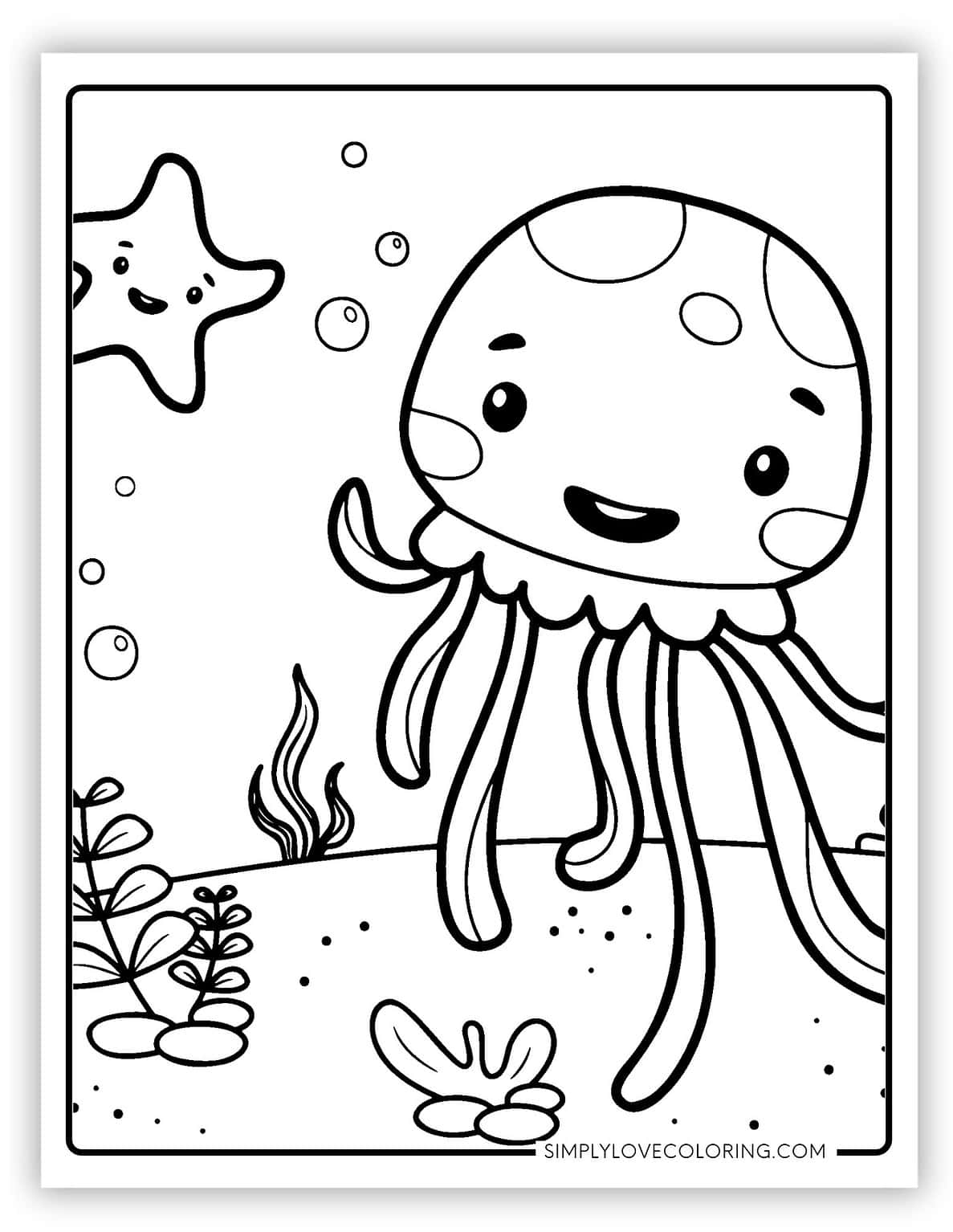 32 Jellyfish Coloring Pages (Free PDF Printables) - Simply Love Coloring