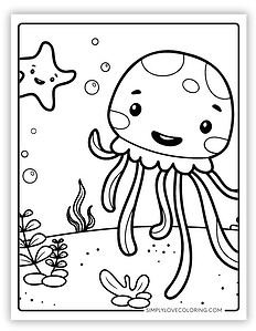 32 Jellyfish Coloring Pages (Free PDF Printables) - Simply Love Coloring