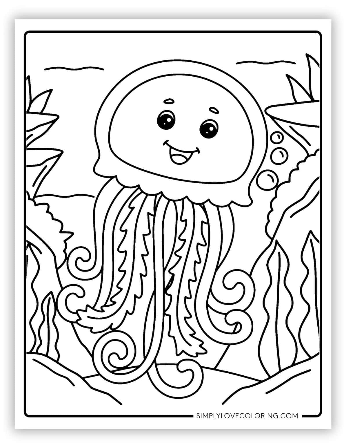 32 Jellyfish Coloring Pages (Free PDF Printables) - Simply Love Coloring