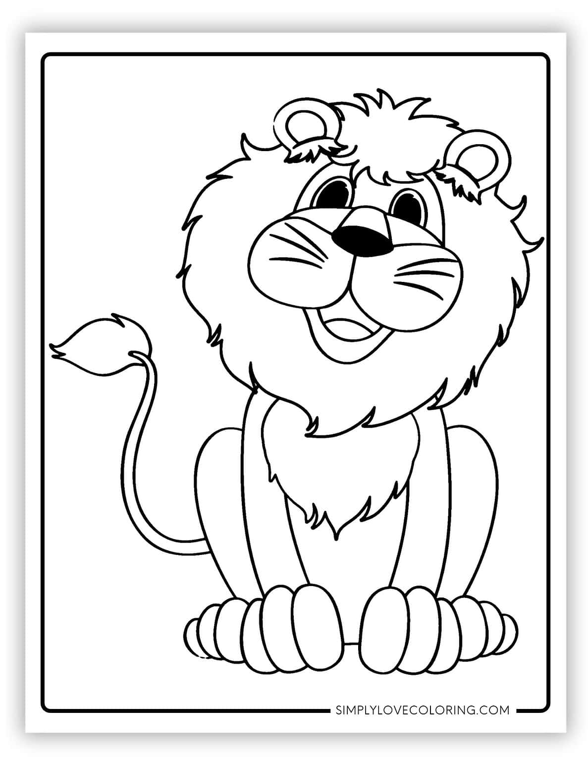 21 Lion Coloring Pages (Free PDF Printables) - Simply Love Coloring