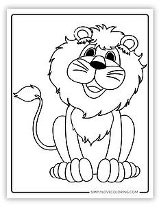 21 Lion Coloring Pages (Free PDF Printables) - Simply Love Coloring