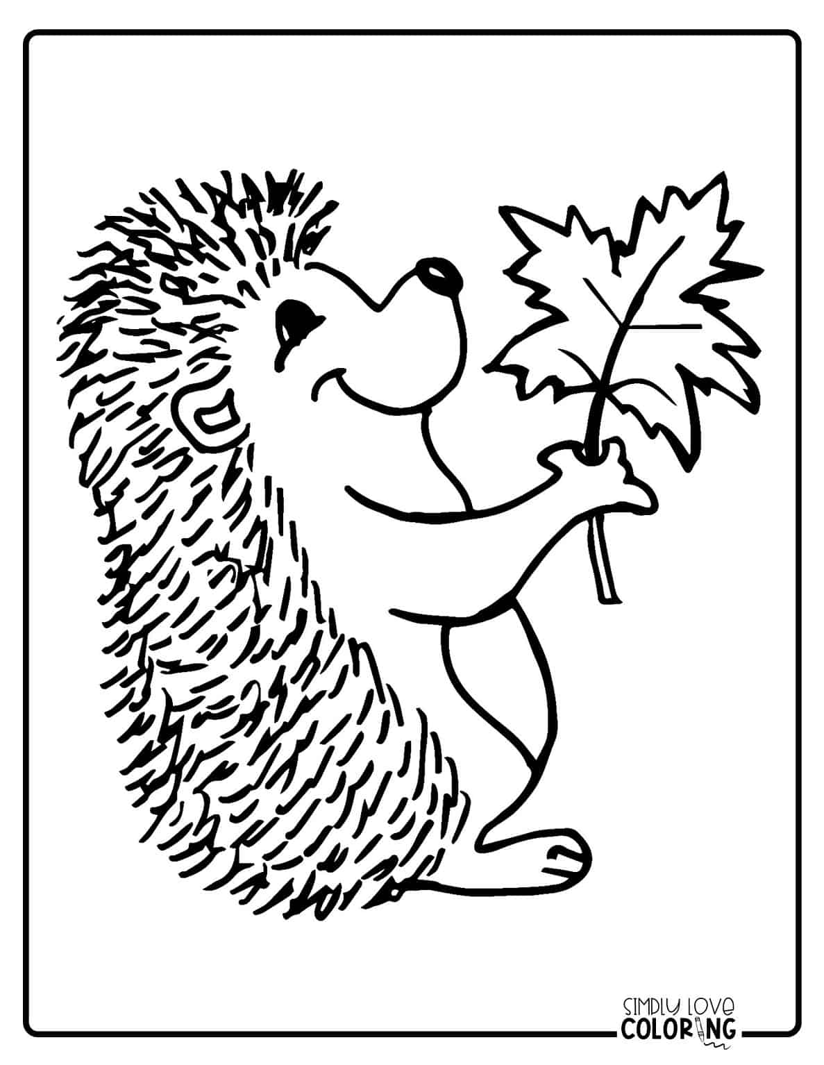 Hedgehog Coloring Pages (16 Free PDF Printables) - Simply Love Coloring