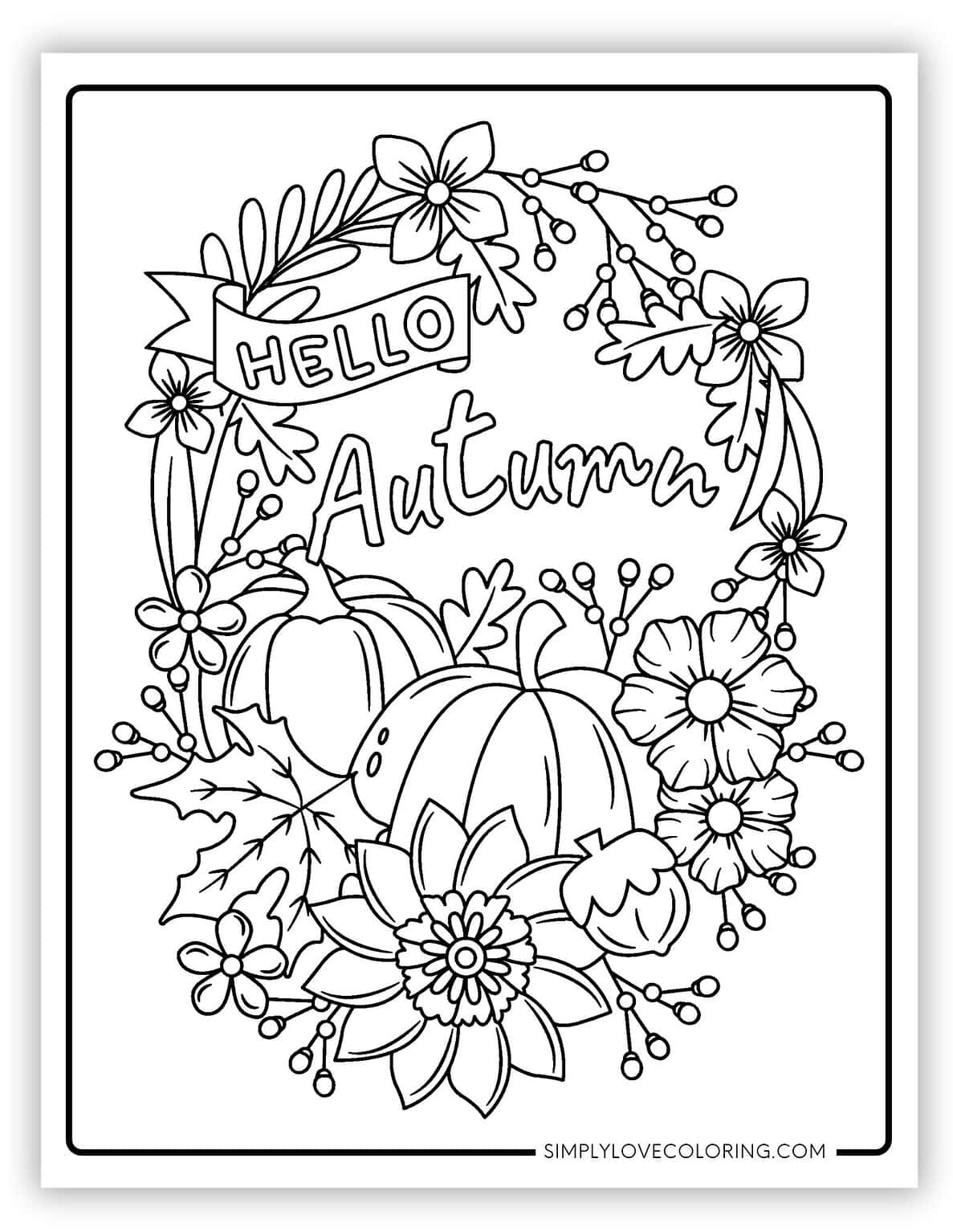 36 Fall Coloring Pages (Free PDF Printables) - Simply Love Coloring