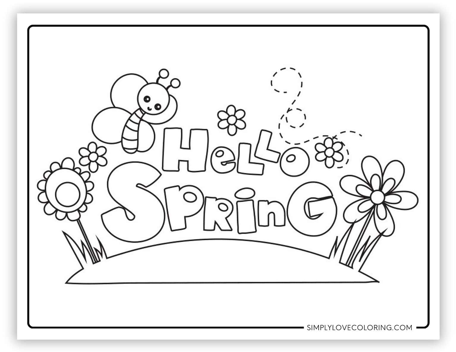 73 Spring Coloring Pages (Free PDF Printables) - Simply Love Coloring