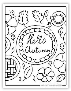 36 Fall Coloring Pages (Free PDF Printables) - Simply Love Coloring